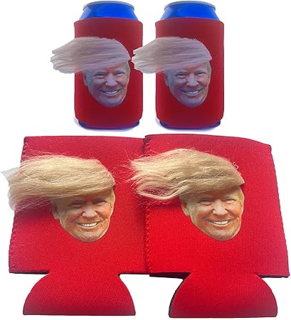 Amazon.com: 2024 Trump Can Coolers Sleeves with Trump Hair Design 2PCS ...