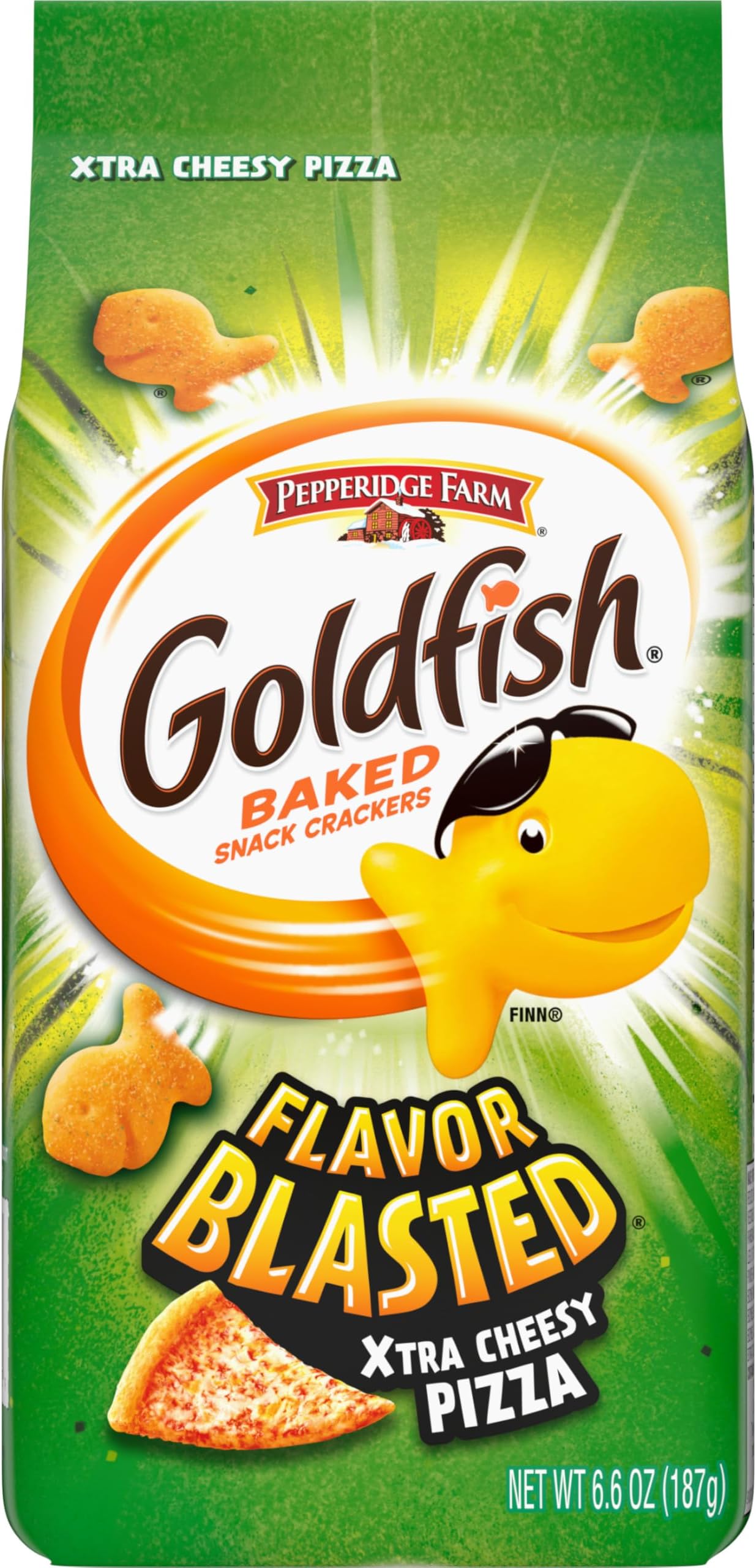 Amazon.com: Goldfish Flavor Blasted Xtra Cheddar Cheese Crackers, Baked ...