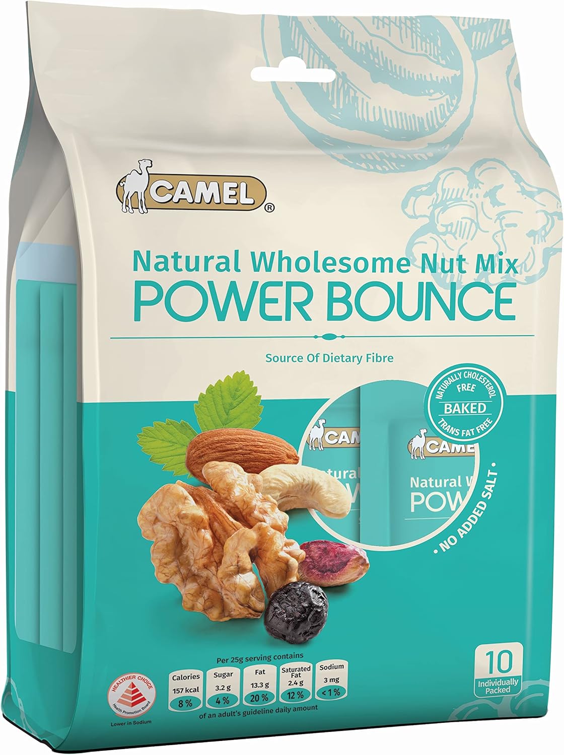 Camel Natural Wholesome Nut Mix Power Bounce, 250g : Amazon.sg: Grocery