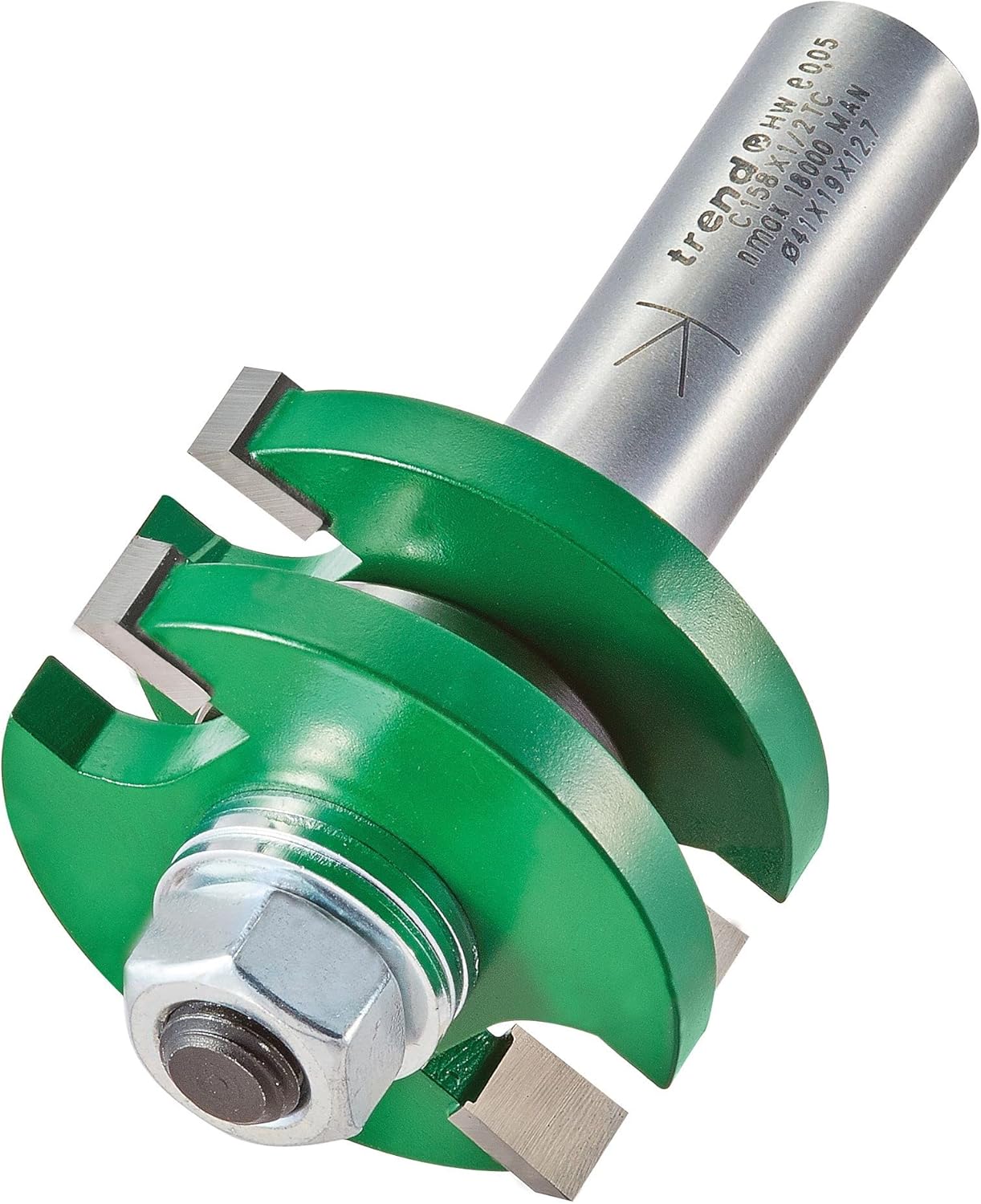 Trend CraftPro Tongue and Groove Router Cutter Bit, 1/2 Inch Shank, 3 ...