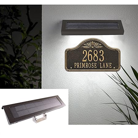Amazon.com: Whitehall Products Standard Wall Illuminator Solar Address ...