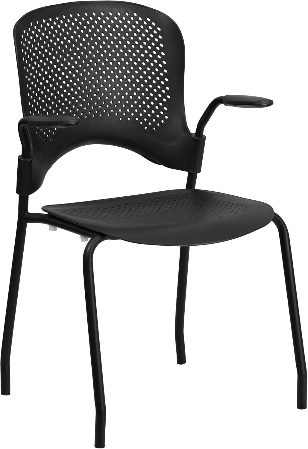 Amazon.com: Flash Furniture Plasic / Stack Chair / Black : Home & Kitchen