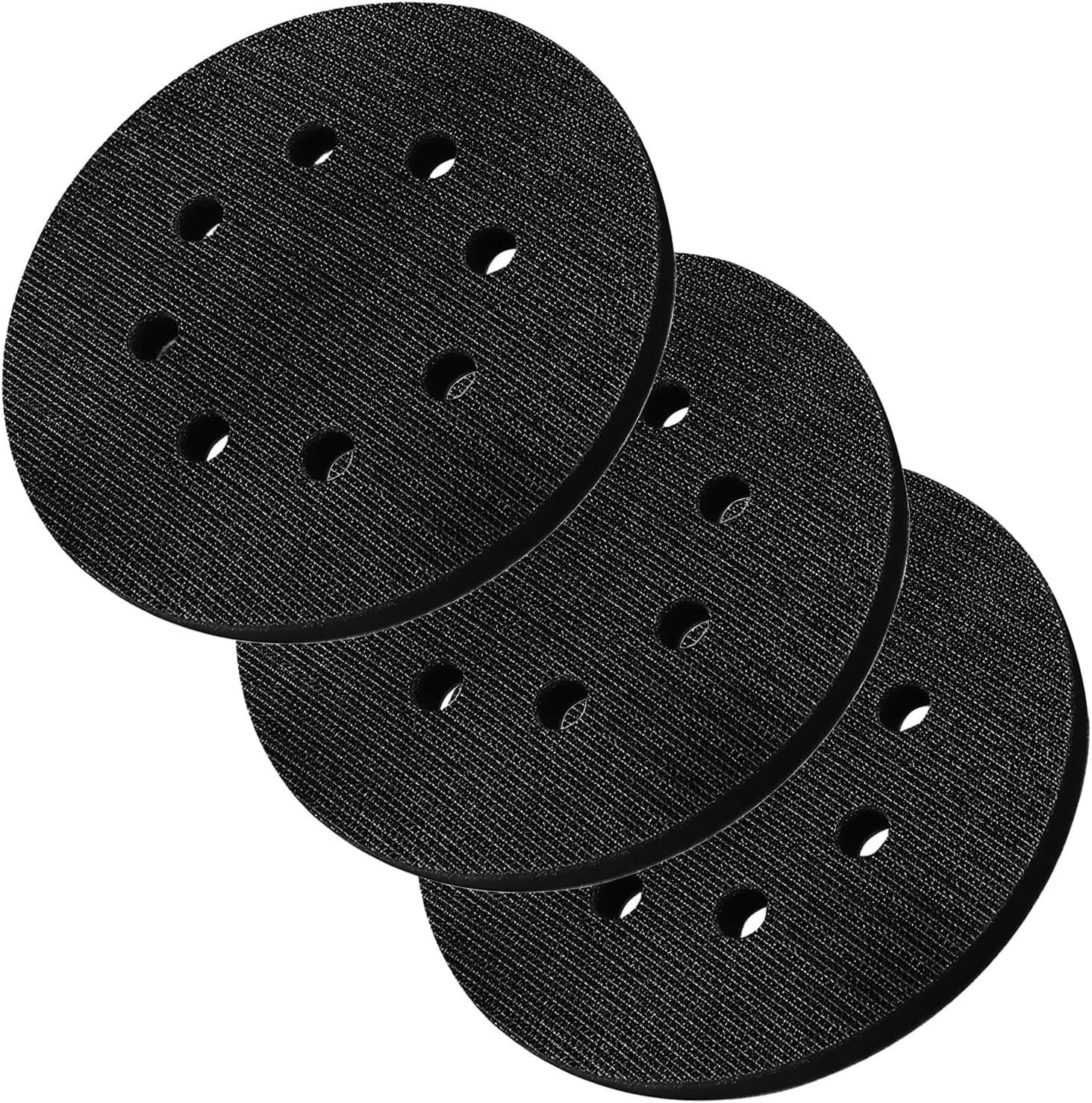 3 Pack 5 Inch 8 Holes Soft Density Interface Pads, 5" Hook and Loop ...