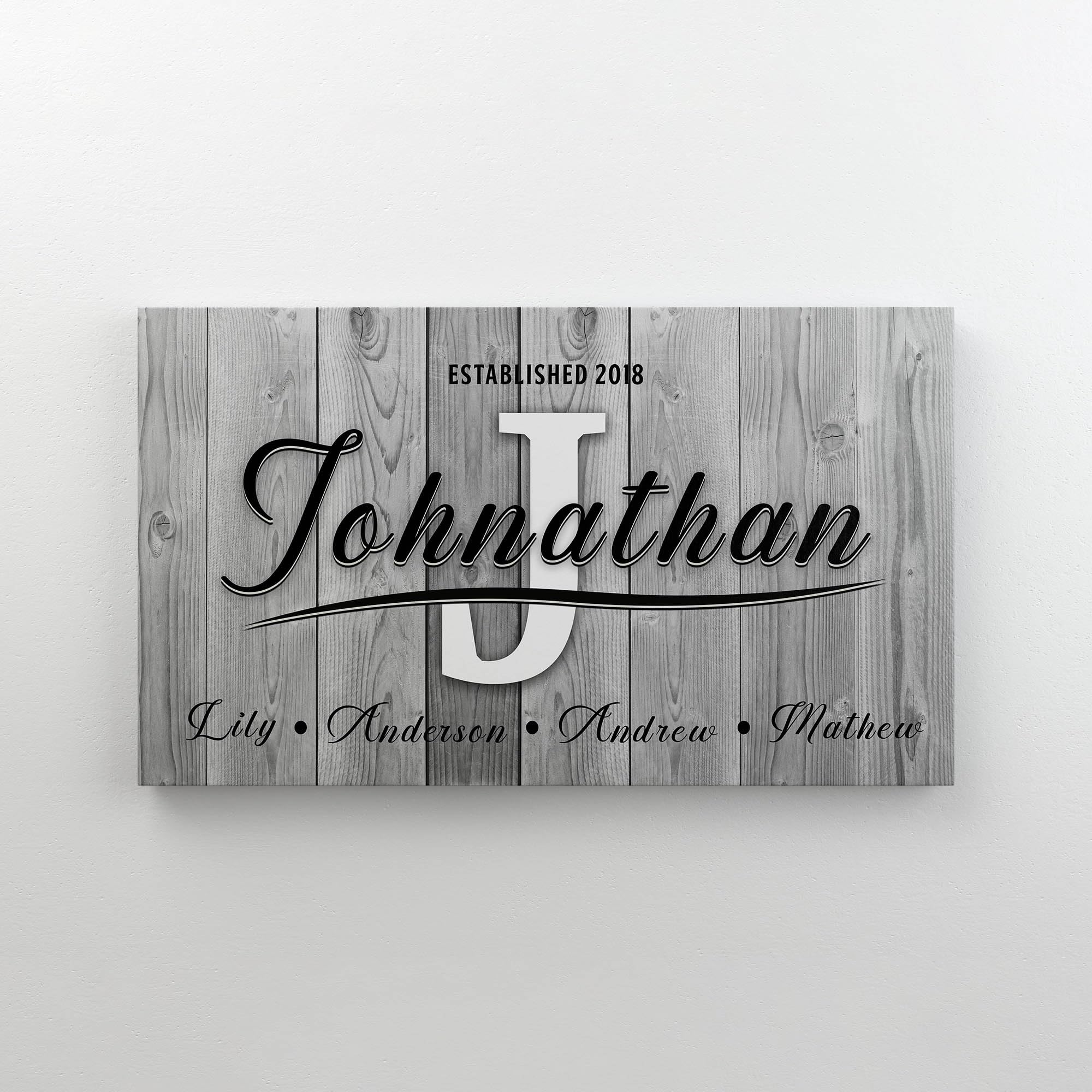Amazon.com: Custom Family Last Name - Monogram Letters Wall Decor ...