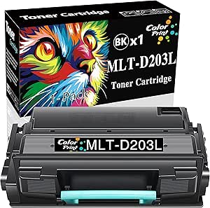 Amazon.com: ColorPrint (1-Pack Black) Compatible MLT-D203L MLT-203L ...