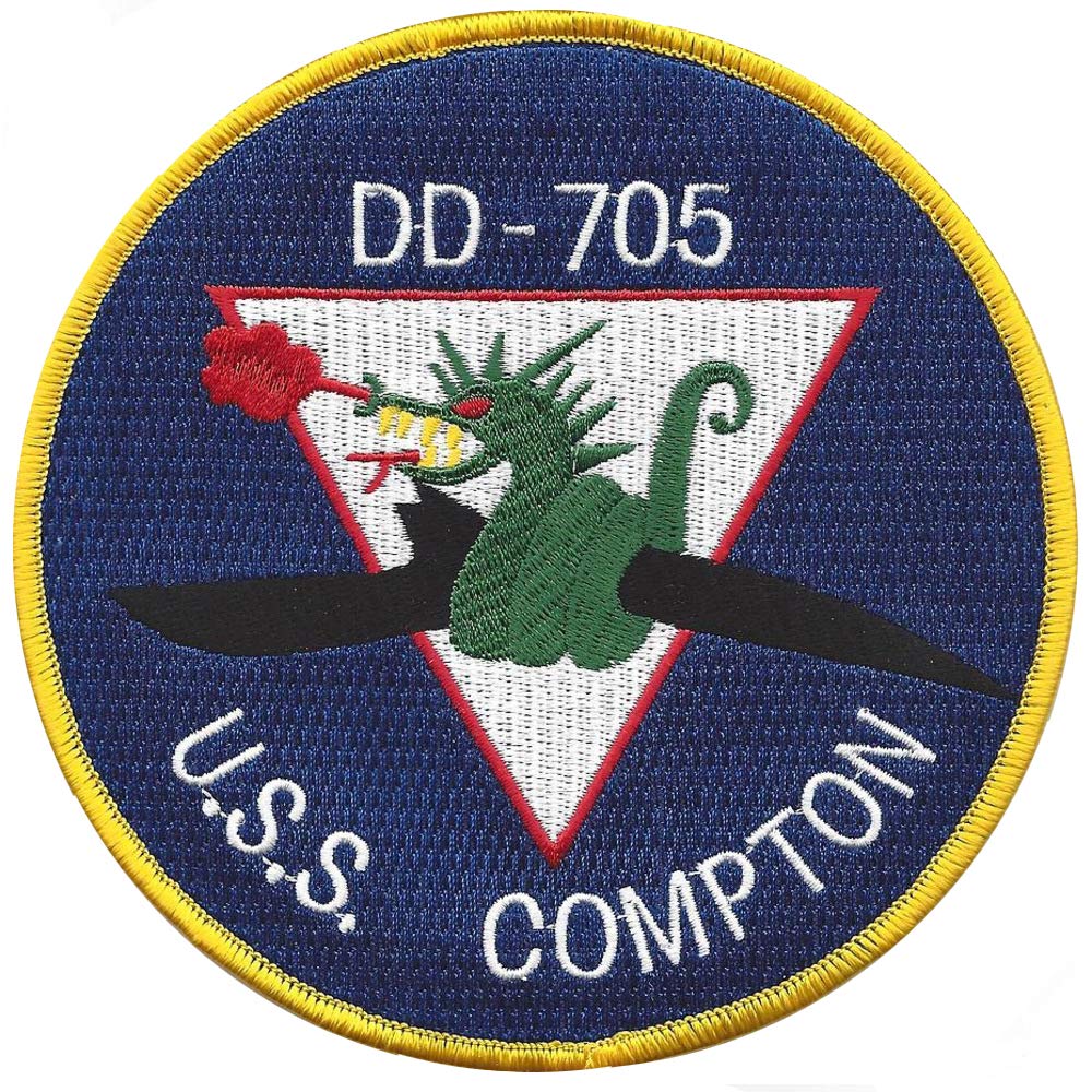 Amazon.com: USS Compton DD-705 Destroyer Ship Patch : Clothing, Shoes ...