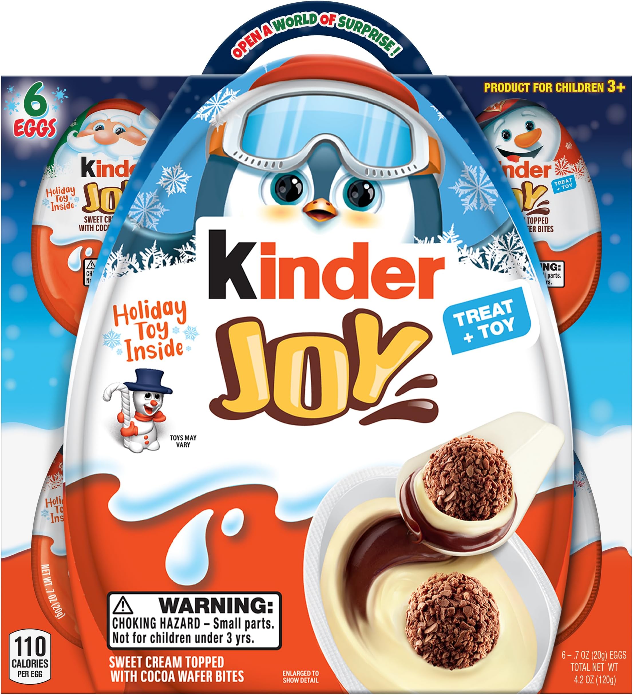 Amazon.com: Kinder Joy Holiday Egg With Toy Surprise, 6 Count (Pack of ...