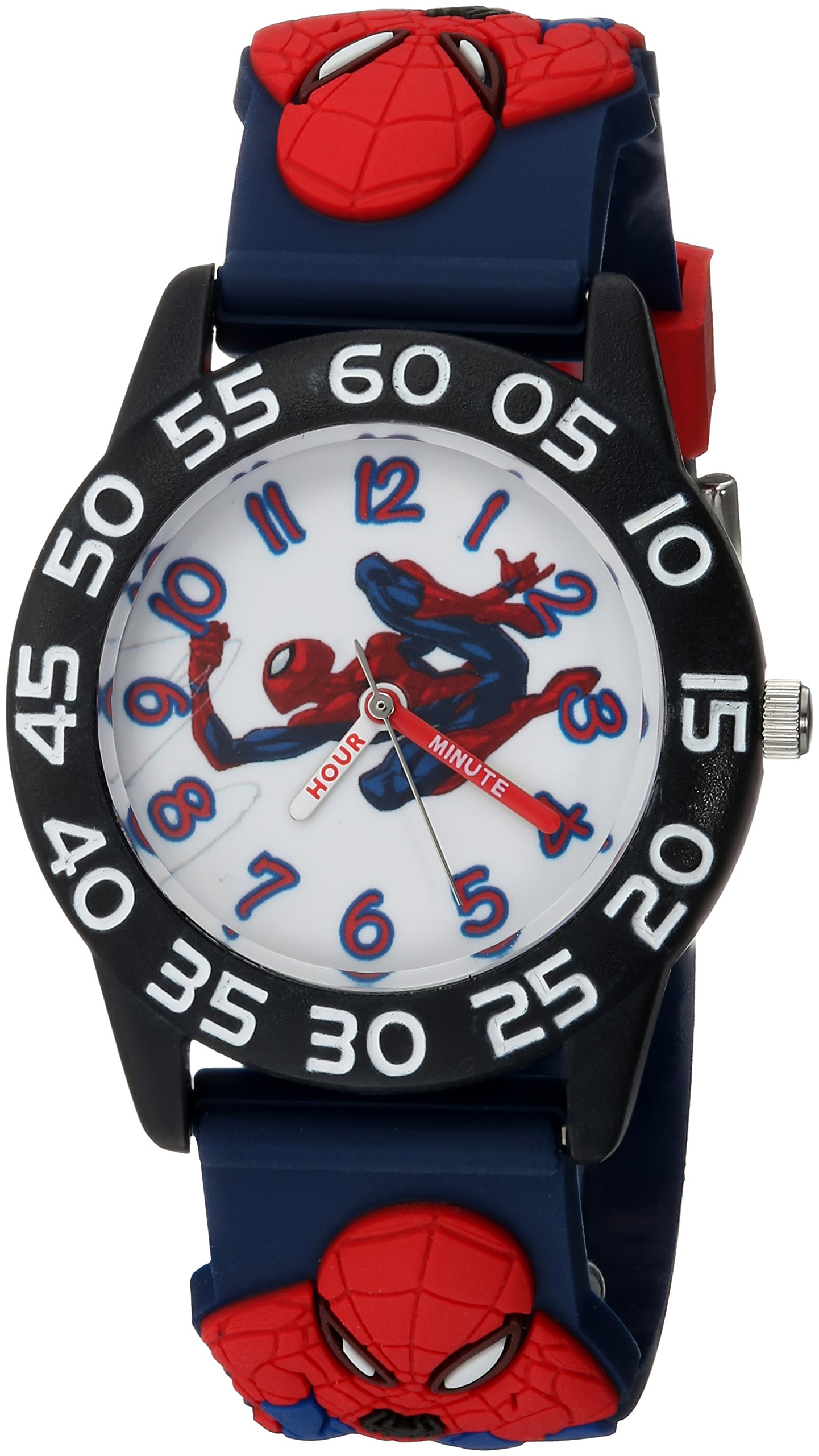 Marvel Spider-Man - Reloj analógico de cuarzo con correa 3D para niños ...