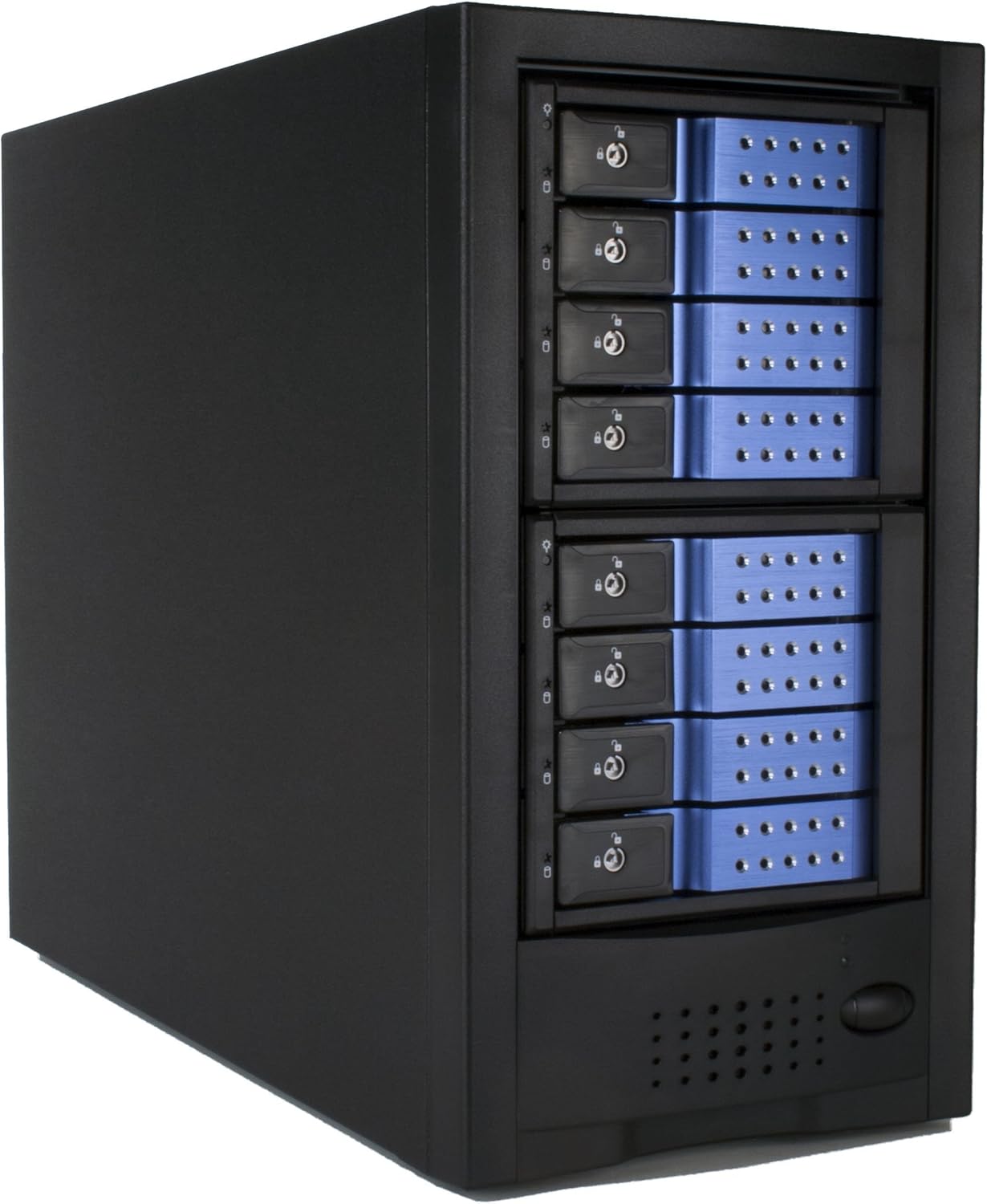 Amazon.com: 8 bay 6G Hot Swap Trayless SAS/SATA JBOD Tower Enclosure ...