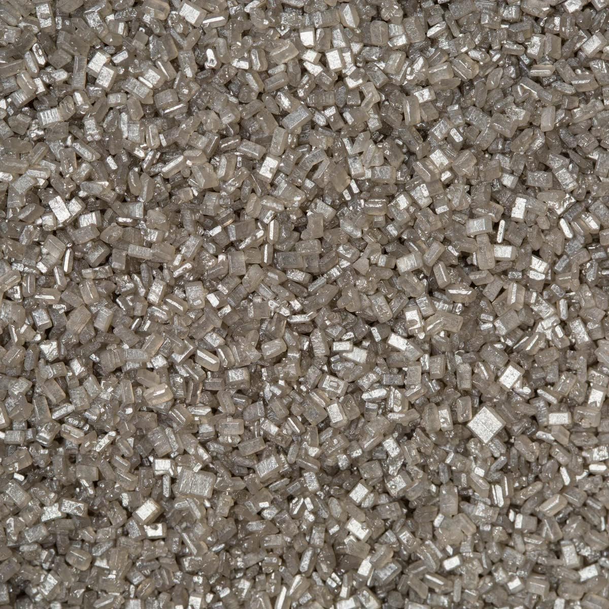 Amazon.com: 24 KARAT SILVER METALLIC Sugar Crystals - 4 oz shaker jar ...