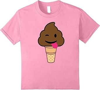 Amazon.com: Poop Emoji Ice Cream Cone! Winking & Licking Poo Emoji ...