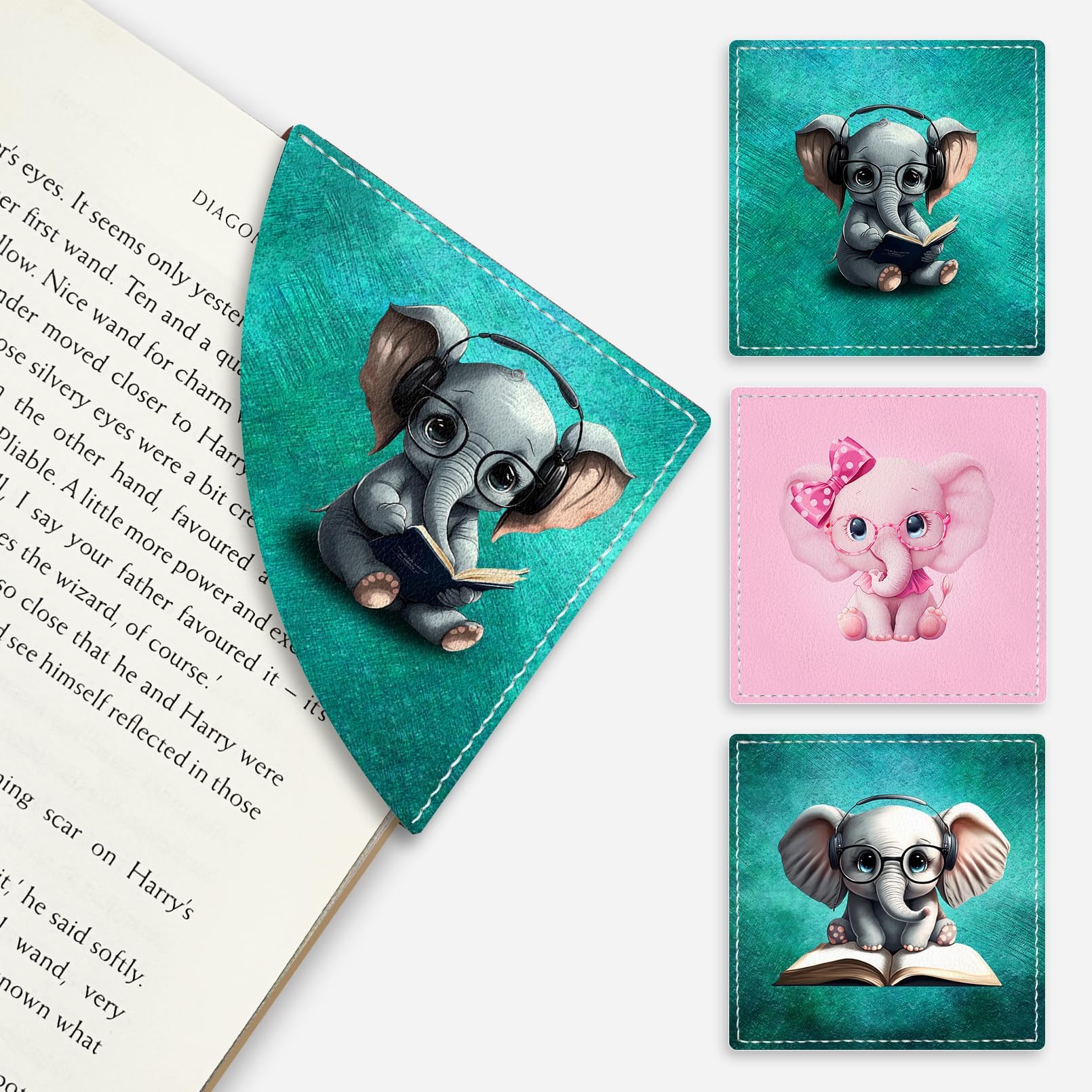 Amazon.com : 1 X Beautiful Elephant Thai Handmade Bookmarks : Elaphant ...