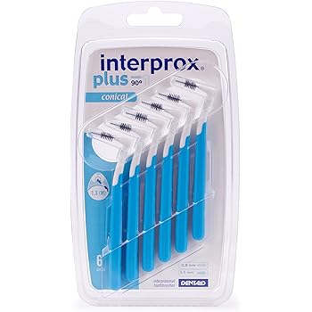 Interprox Interdental Brushes Plus Mini Conical Red 6 pieces, pack of 3 ...