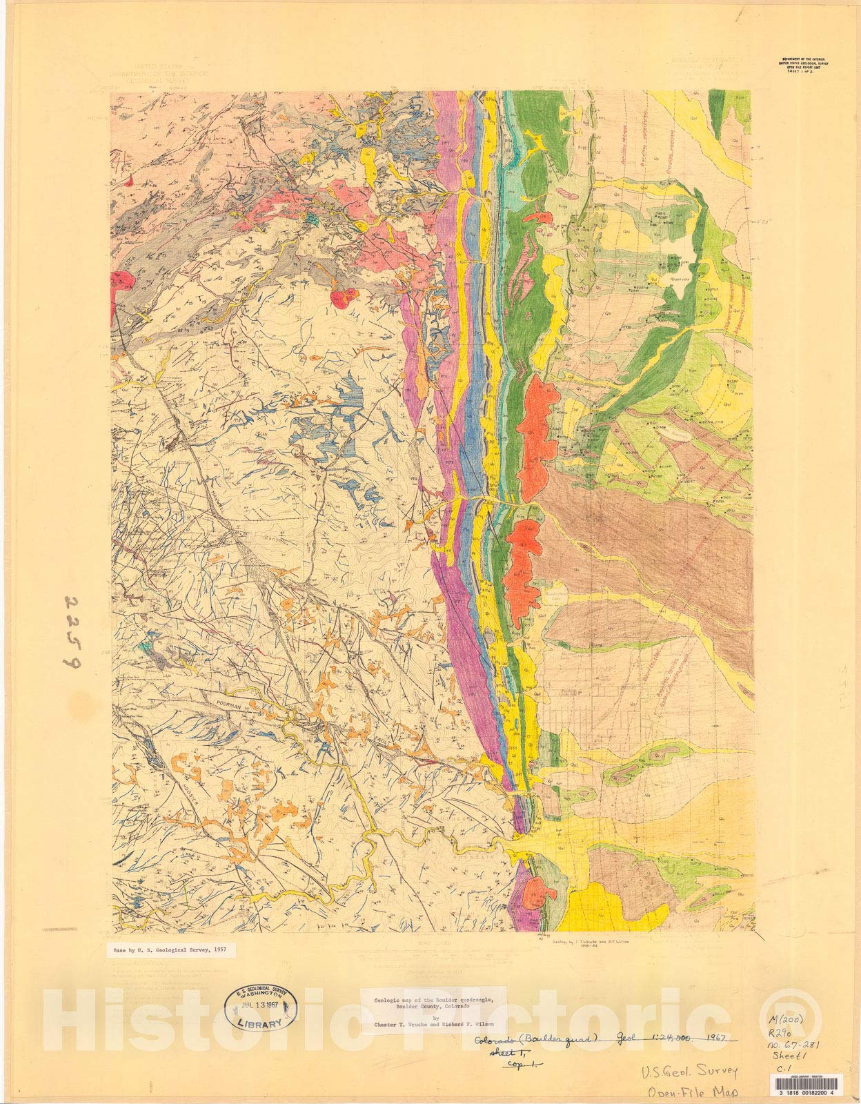 Colorado Geologic Map Vtg Geologic Map Of Washington Division Of Mines