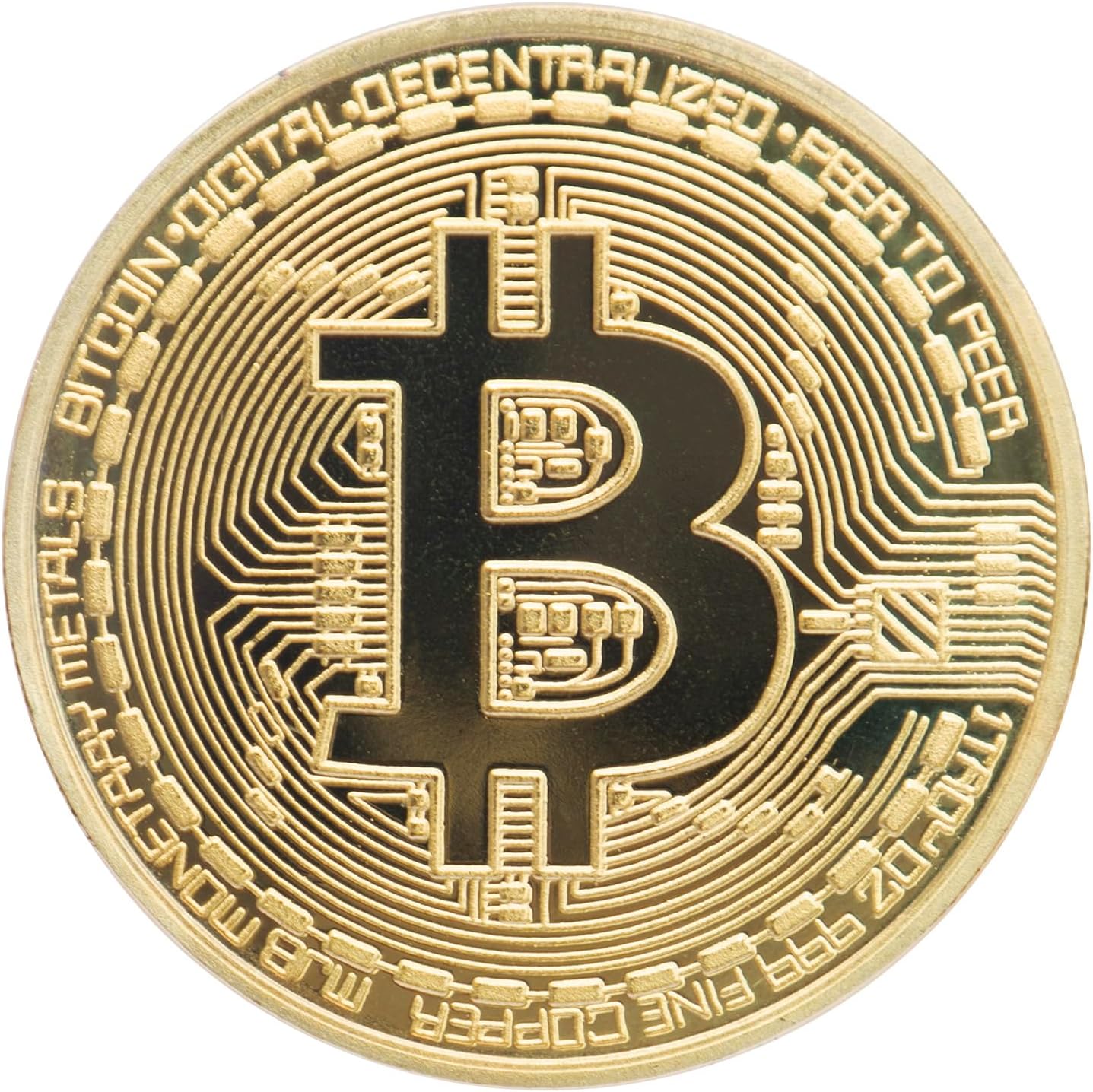 Amazon.com: 1 Pcs Bitcoin Coin for Collectors Physical Bit Coin ...