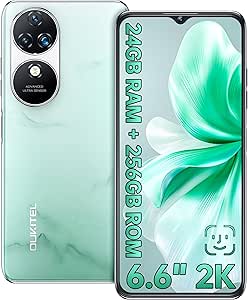 Amazon.com: OUKITEL C38 Unlocked Smartphone, 6.6'' FHD+ 24(6+18 Virtual ...