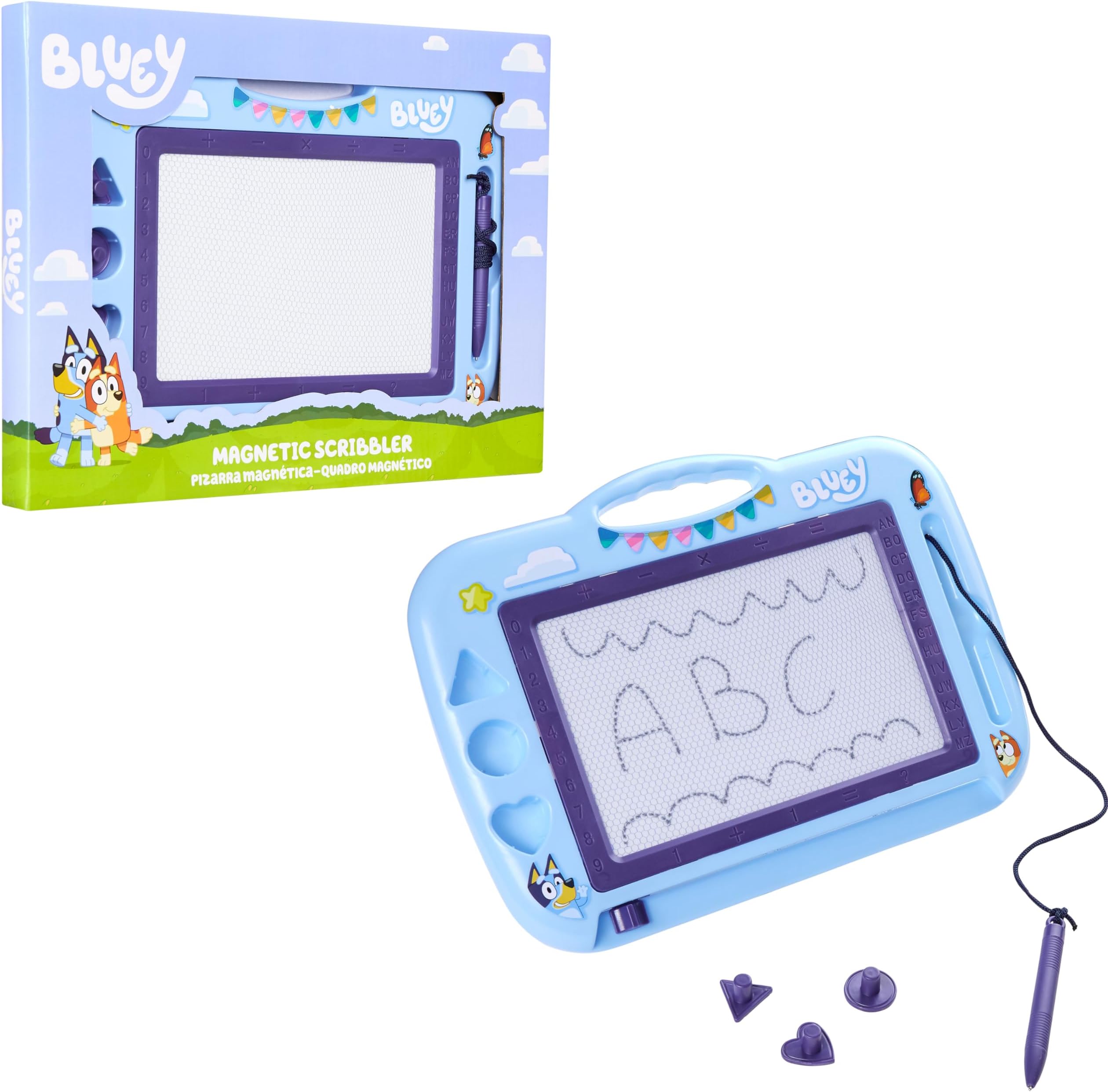 Amazon.com: Bluey Magnetic Drawing Board for Kids Magic Scribbler ...