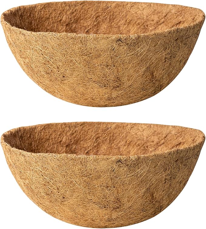 Amazon.com: Karlliu 2 Pack 14 Inch Round Replacement Coco Liners for ...
