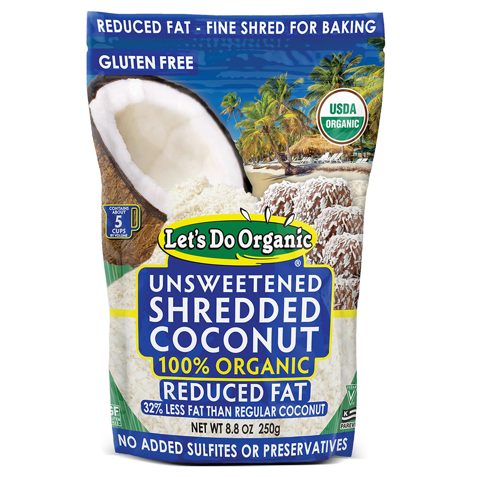 Snapklik.com : Lets Do Organic Shredded Coconut Unsweetened - Reduced ...