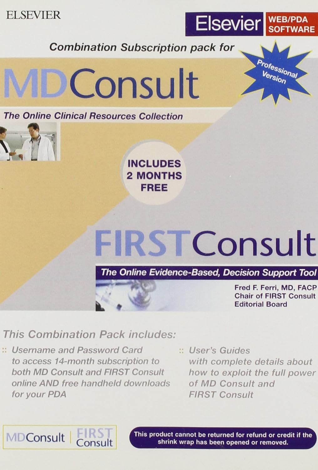 MD Consult/FIRST Consult 14-Month Subscription: Professional Version ...