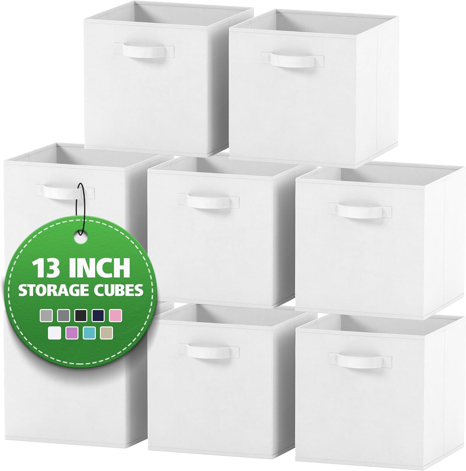Amazon.com - Fabric Storage Cubes for Cube Organizer - 8 Pack Heavy ...
