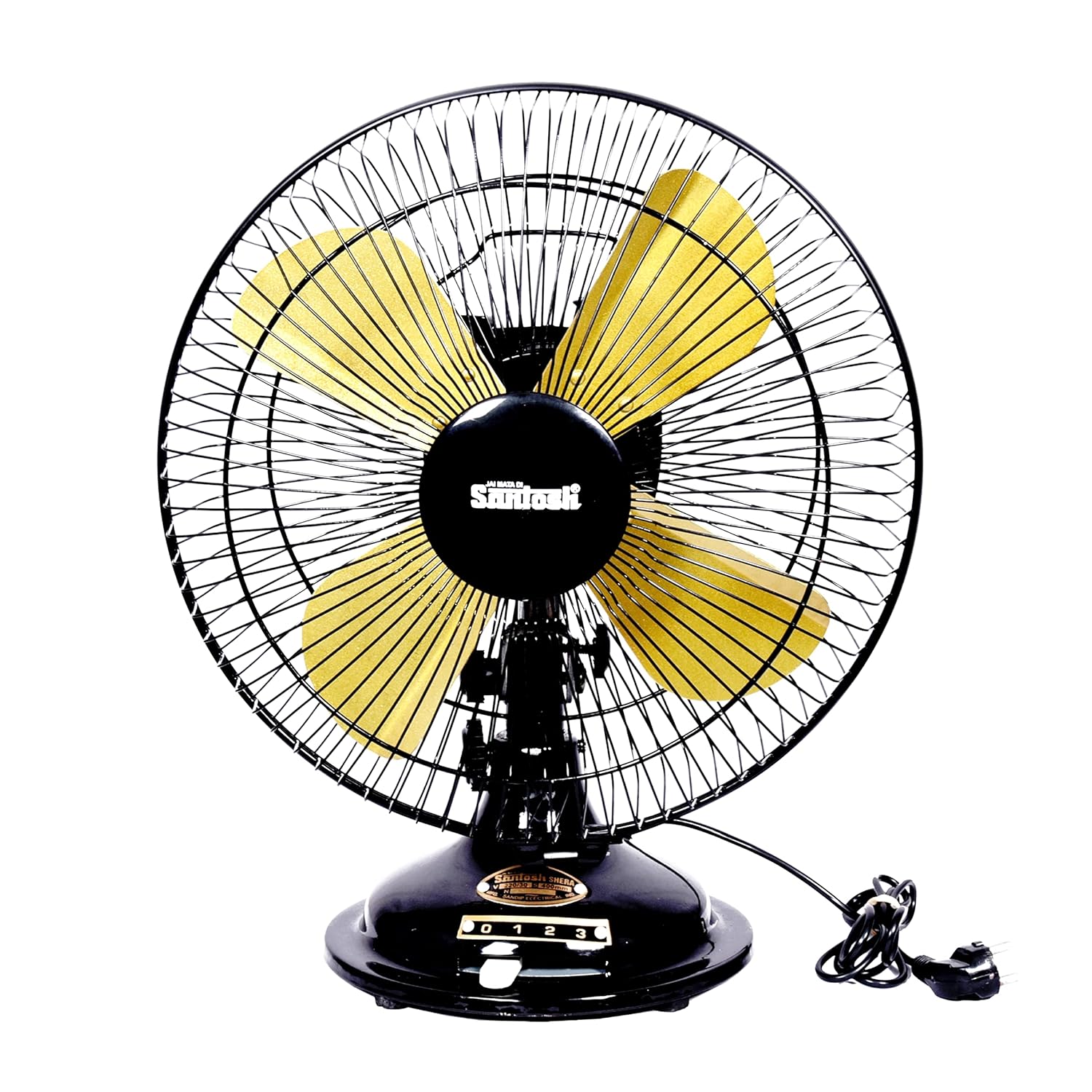 Buy Santosh Tiger 300 mm High Speed Table Fan 2000 Rpm 12 Inch 4 Metal ...