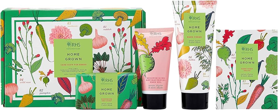RHS Beauty Home Grown Care Gift For Hands, 100Ml Hand Cream, 100G ...