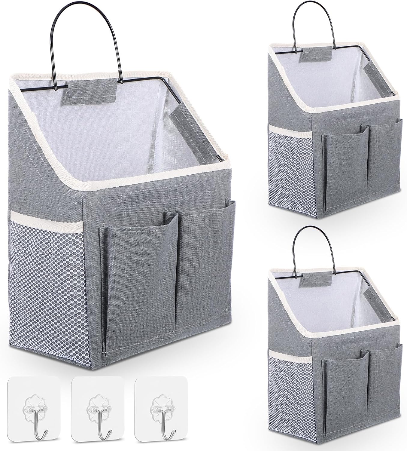 Amazon.com: 3 Pieces Small Wall Hanging Bags for Organizing, Wall ...