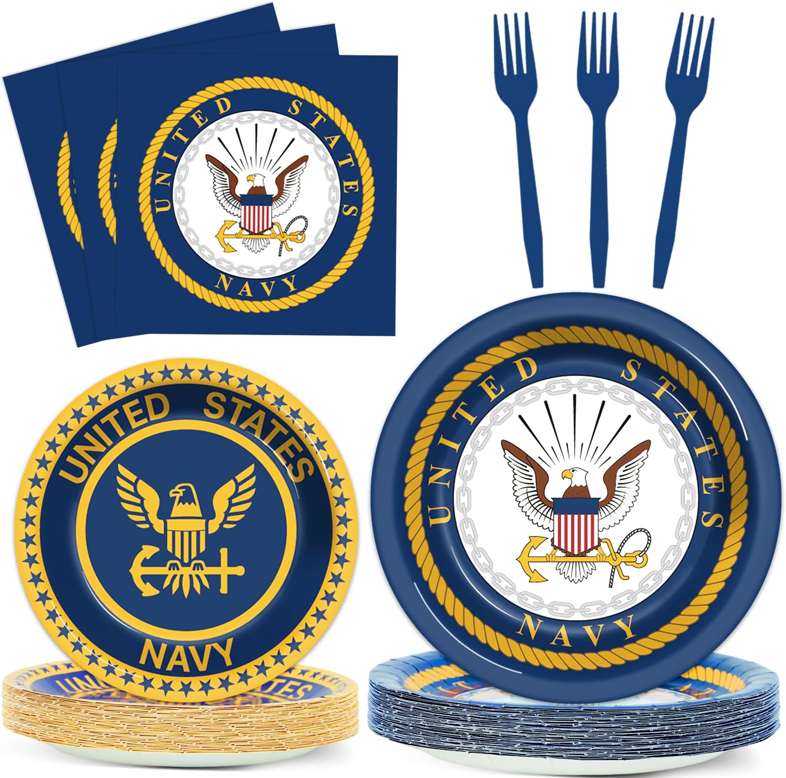 Amazon.com: Havercamp U.S. Navy Party for 16 guests! Includes 16 Dinner ...