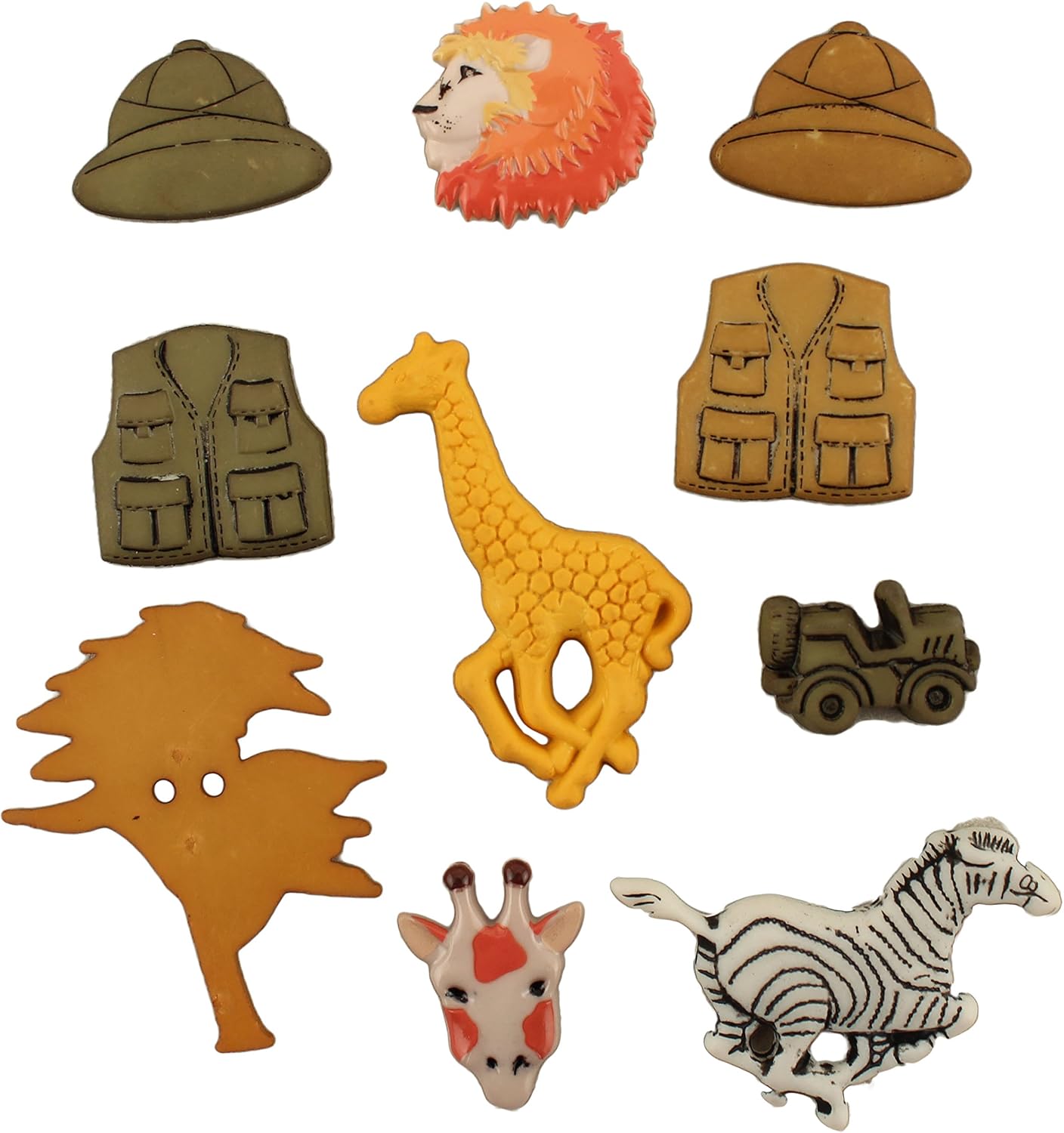 Amazon.com: Buttons Galore Safari Kingdom, 0.6, Multi-Colour