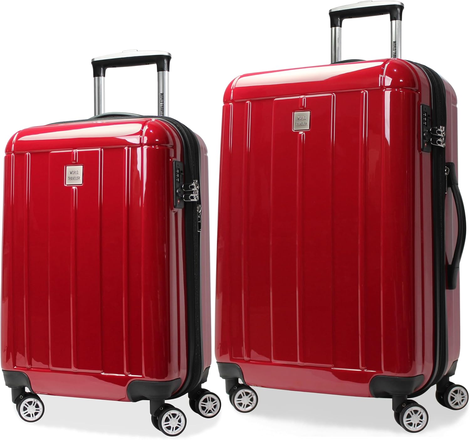 Amazon.com | World Traveler Contour 2-Piece Polycarbonate Hardside ...