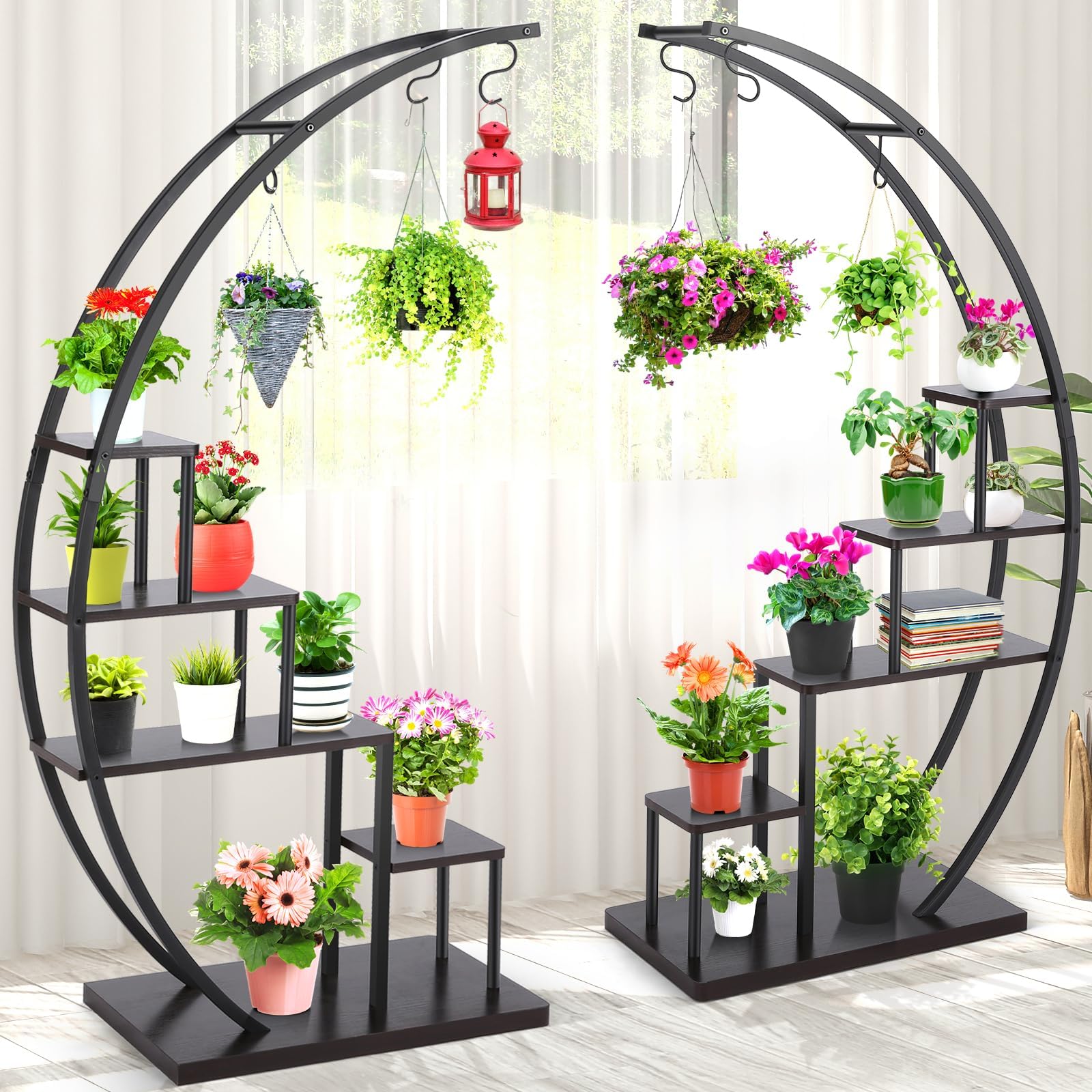 Amazon.com: Homdox 5 Tier Indoor Plant Stand, Metal Plant Stand Flower ...