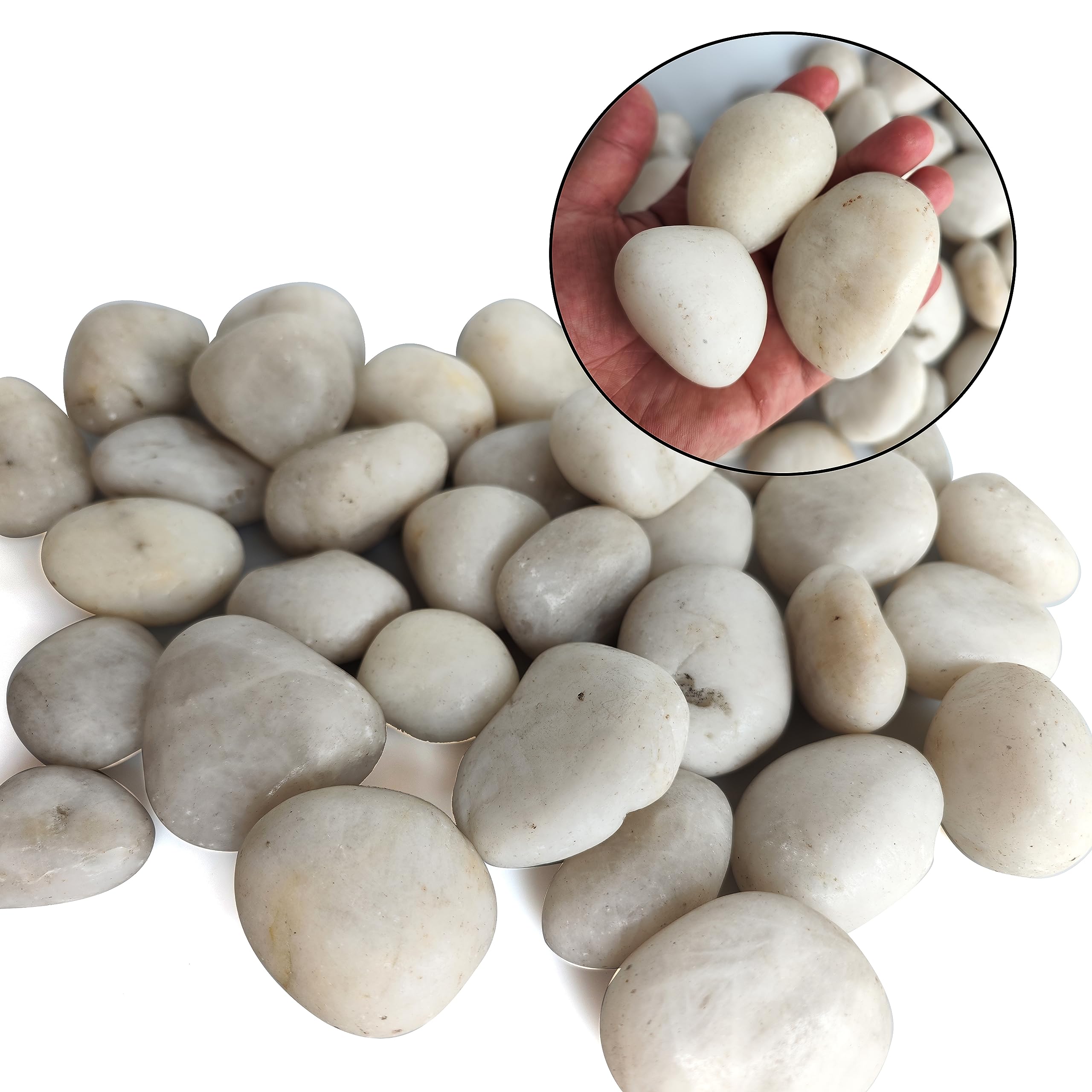 Voulosimi River Rock Stones Natural Decorative White Pebbles Gravel ...