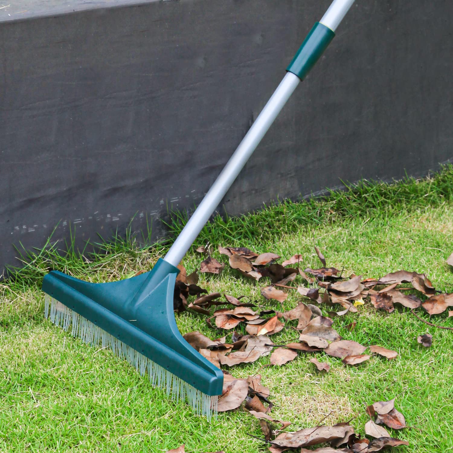 APARECIUM Turf Rake, Artificial Grass Broom Rake with Telescopic Steel ...