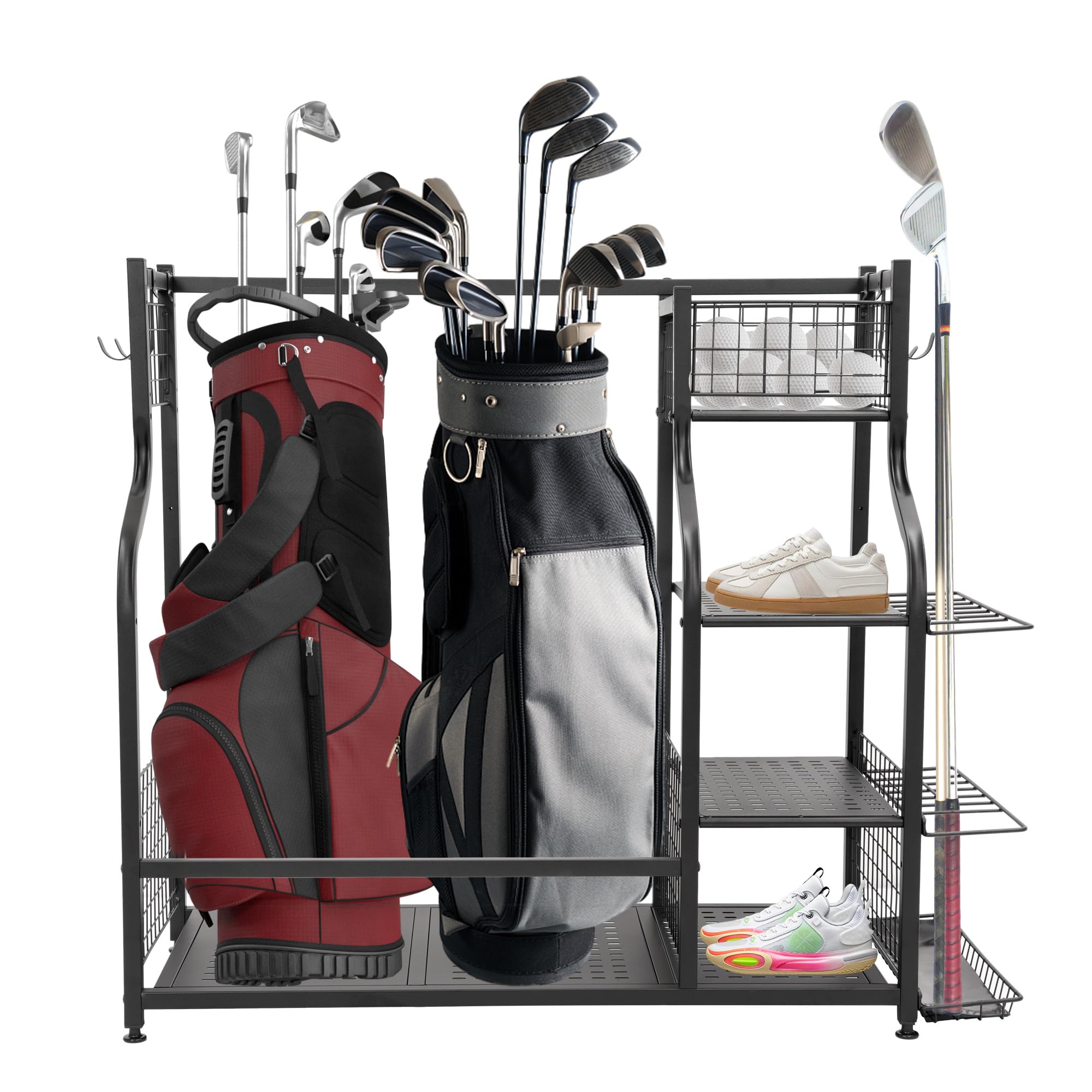 Amazon.com: Kojem Golf Bag Storage Garage Organizer, Extra Large Golf ...