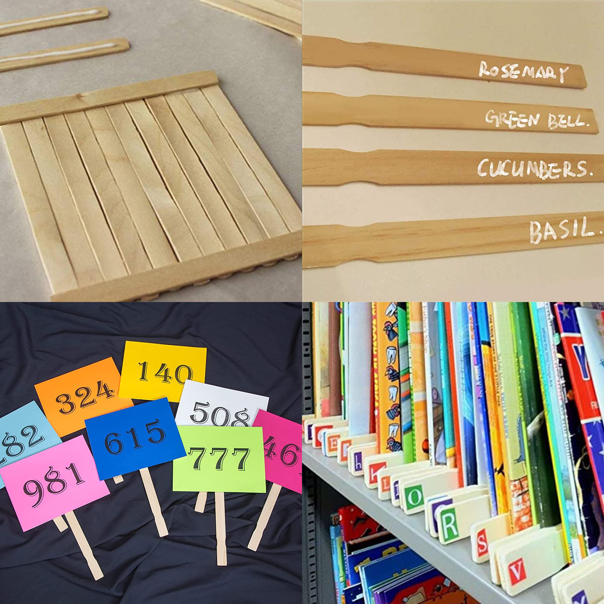 Snapklik.com : ANTETOK Paint Sticks - Wooden Paint Stir Sticks 14 Inch