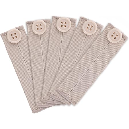 Amazon.com : LUTER 5pcs Adjustable Elastic Waist Extenders Elastic ...