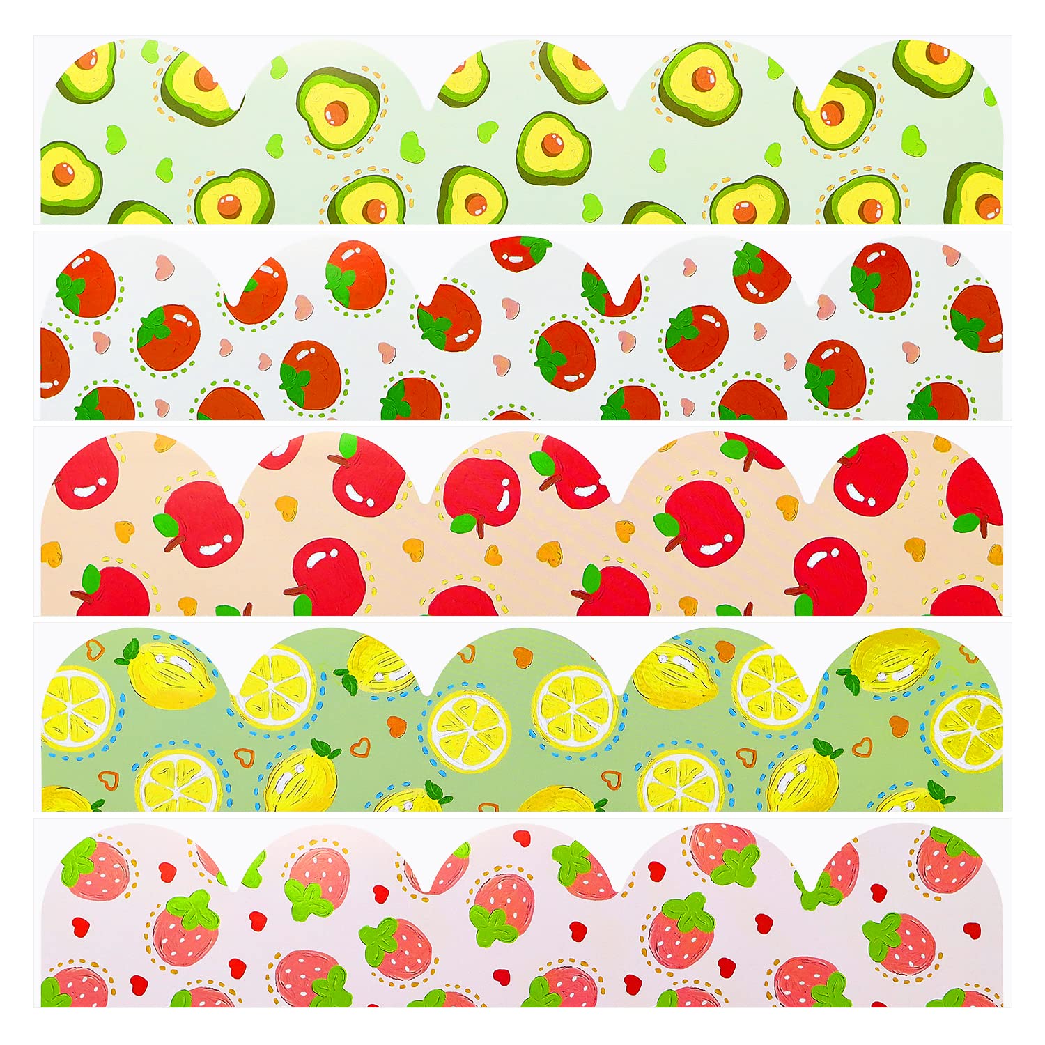 Buy Covienapp 69 Ft Adhesive Bulletin Board Borders Fruit Trim Border buy-covienapp-69-ft-adhesive-bulletin-board-borders-fruit-trim-border