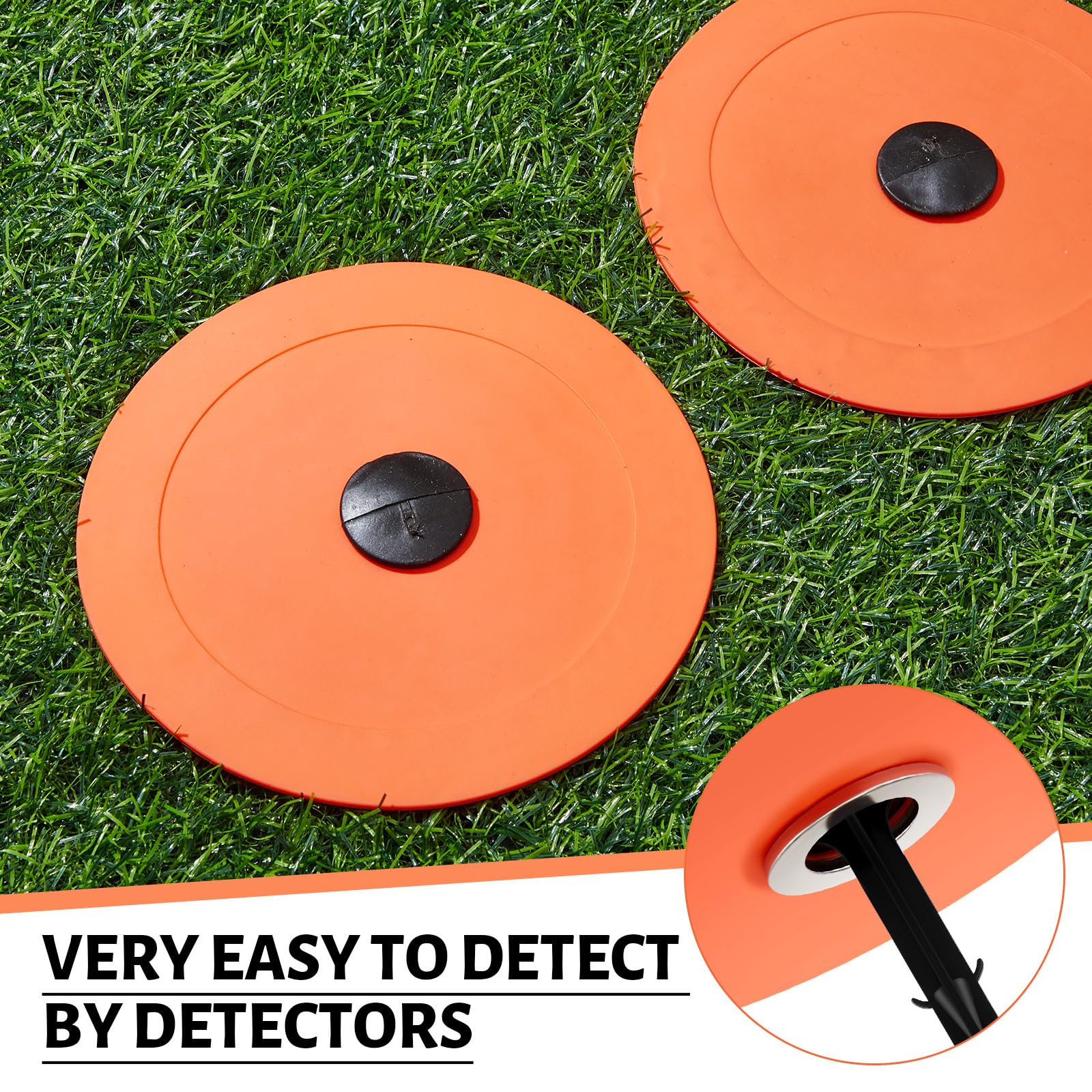 Snapklik.com : 3 Set Low Profile Property Line Markers, Survey Markers ...