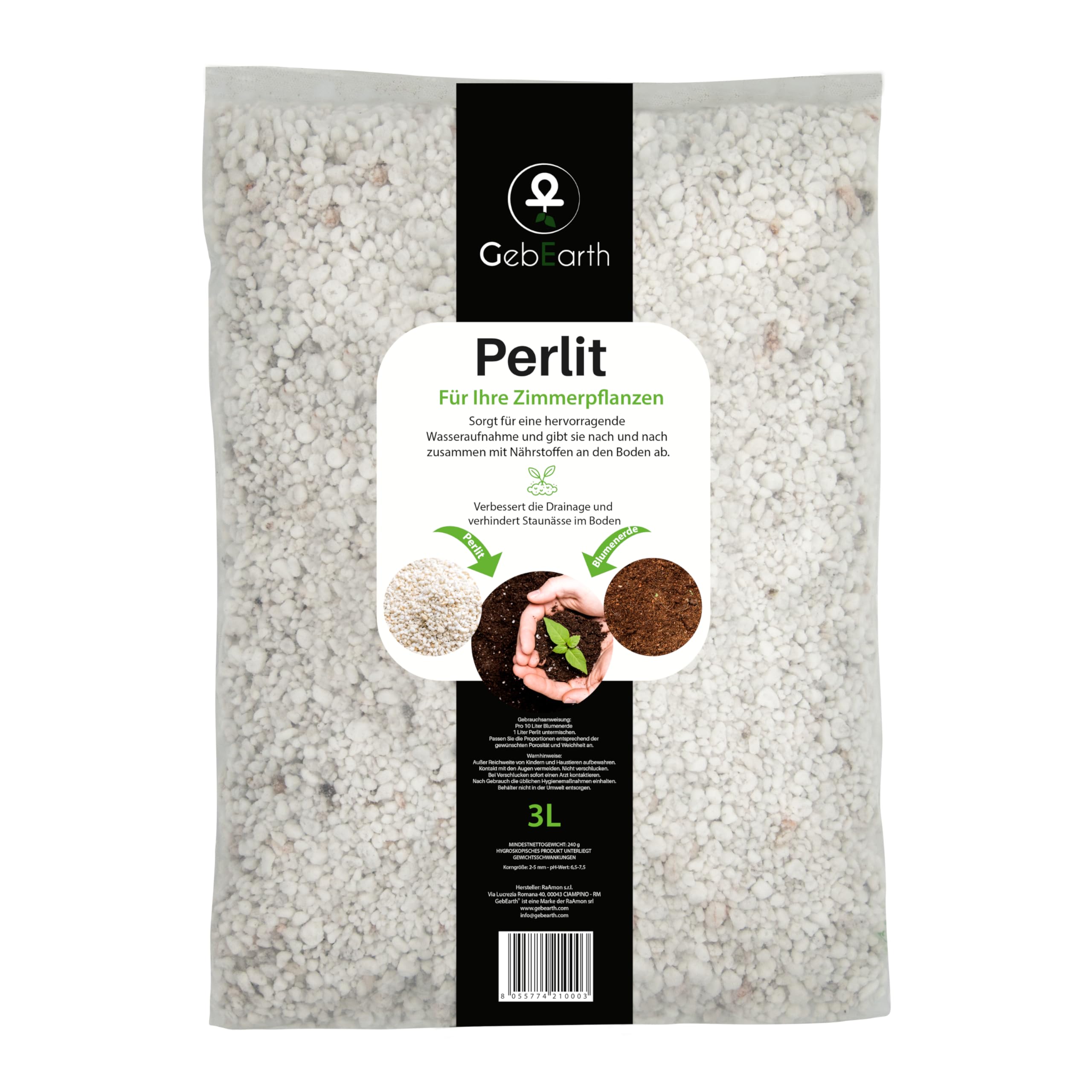 Perlite Premium Gardenera House Plant Potting Mix | Fern + New Zealand
