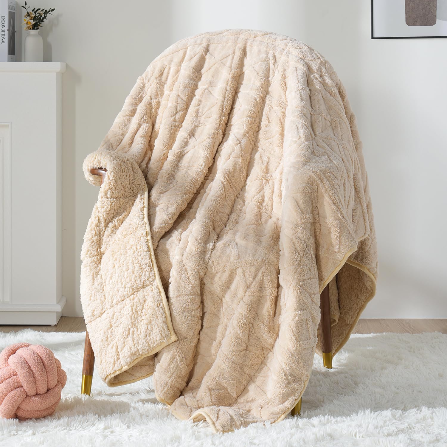 Amazon.com: Sivio Weighted Blanket Full Size 15 lbs for Adults, Sherpa ...