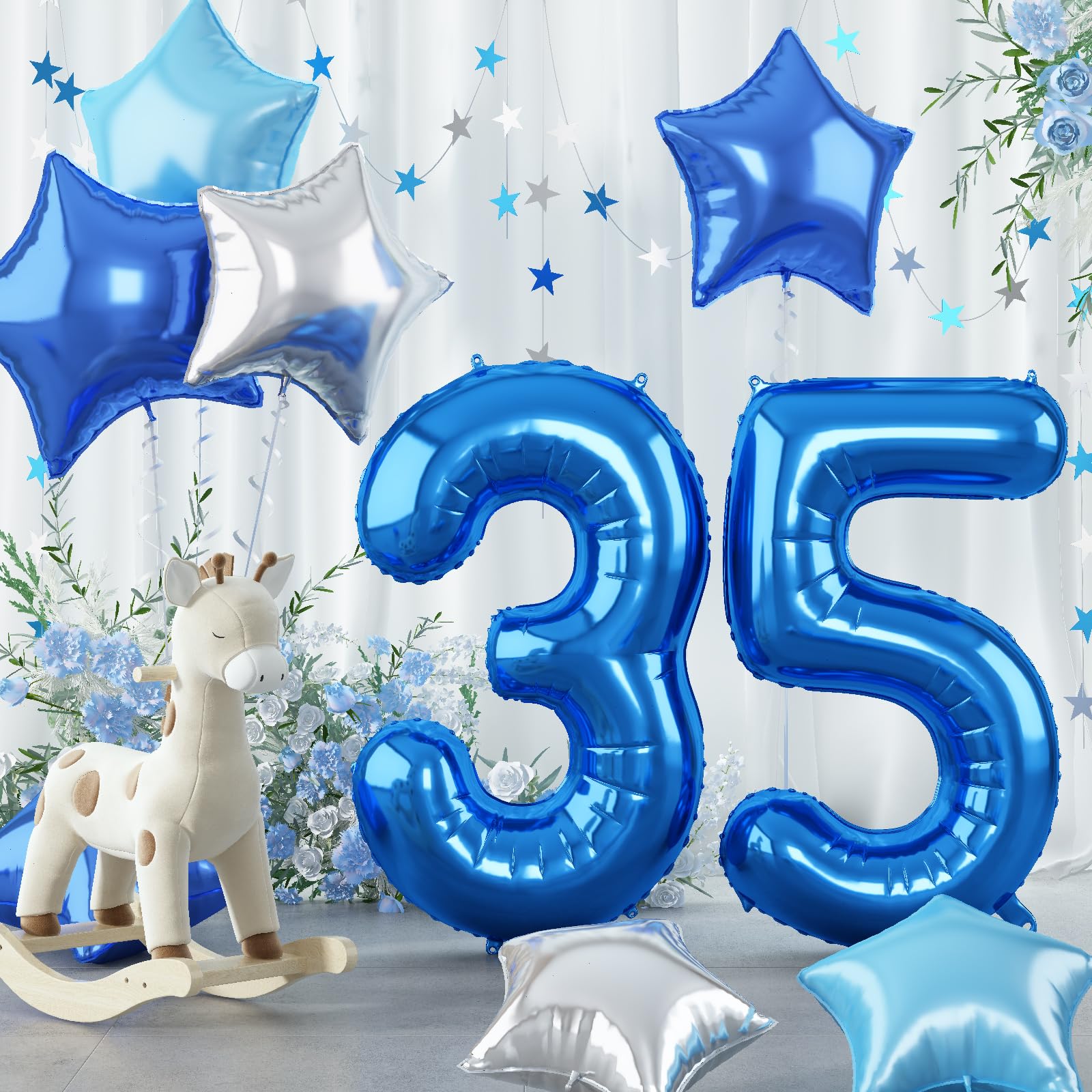 Amazon.com: 35th Birthday Balloon Decoration for Men, Big Self ...