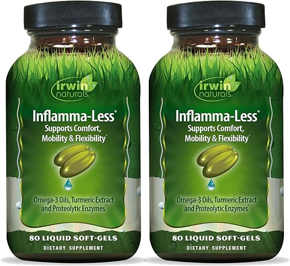 Amazon.com: Irwin Naturals Inflamma-Less - 80 Softgels, Pack of 2 ...