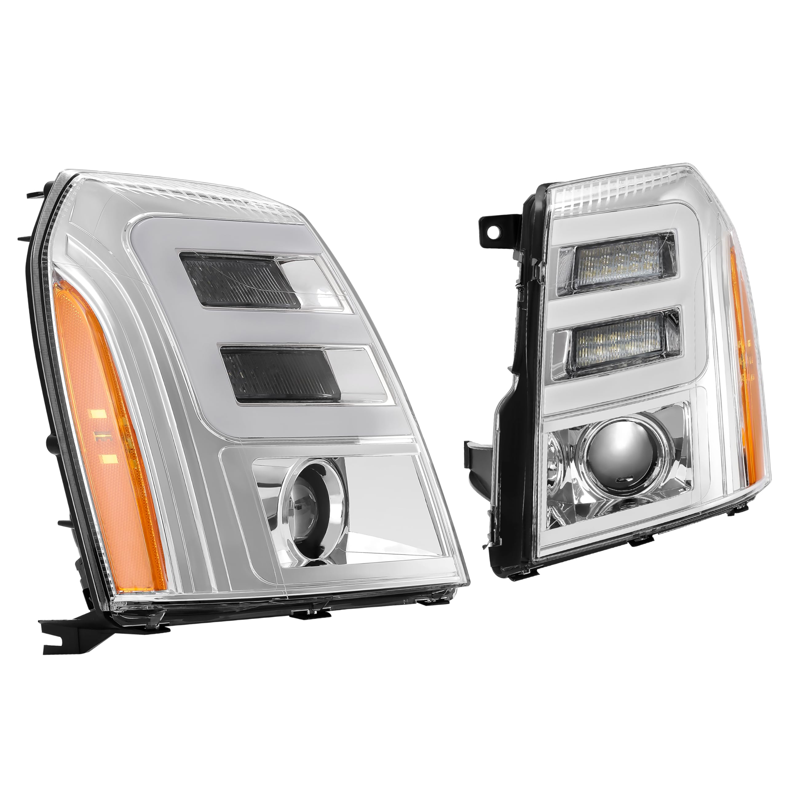 HECASA LED Projector Headlights Compatible with 2007-2014 Cadillac ...