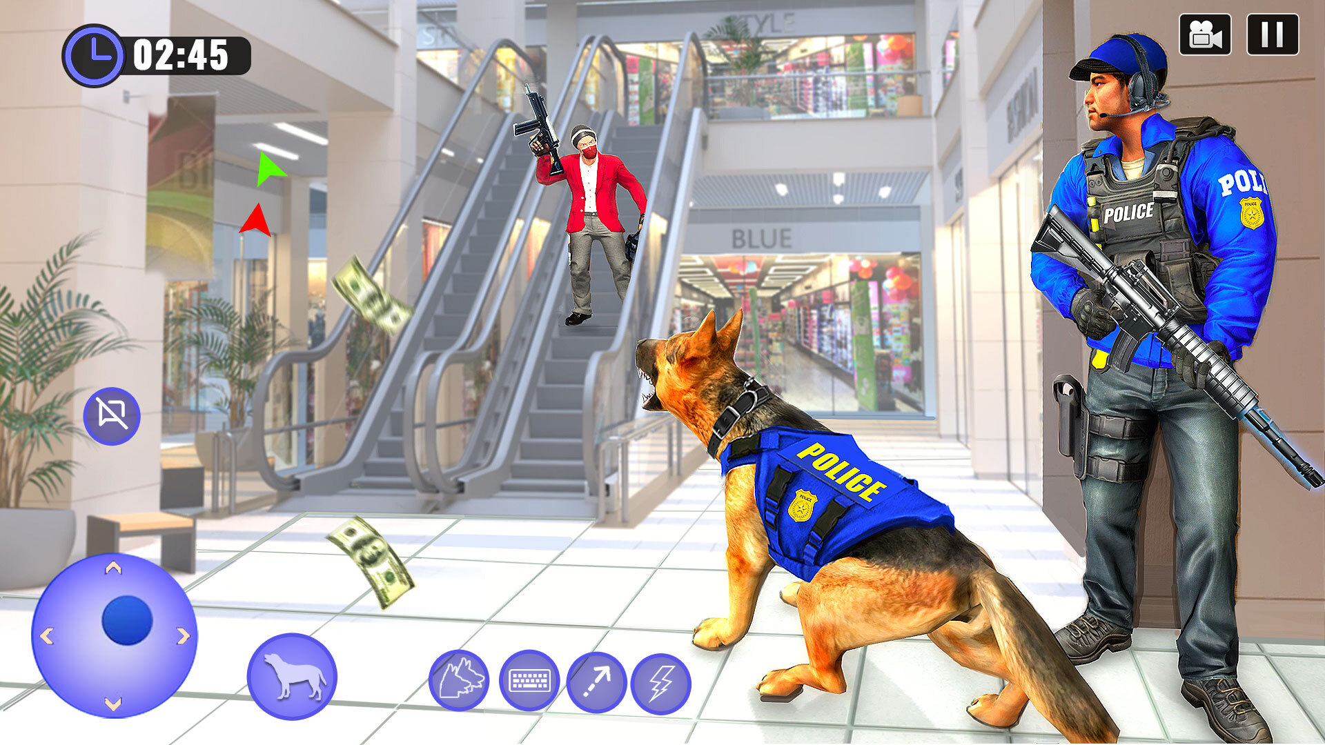 Police Dog Shopping Mall/Crime Shooting- Police Simulator Games: Police ...