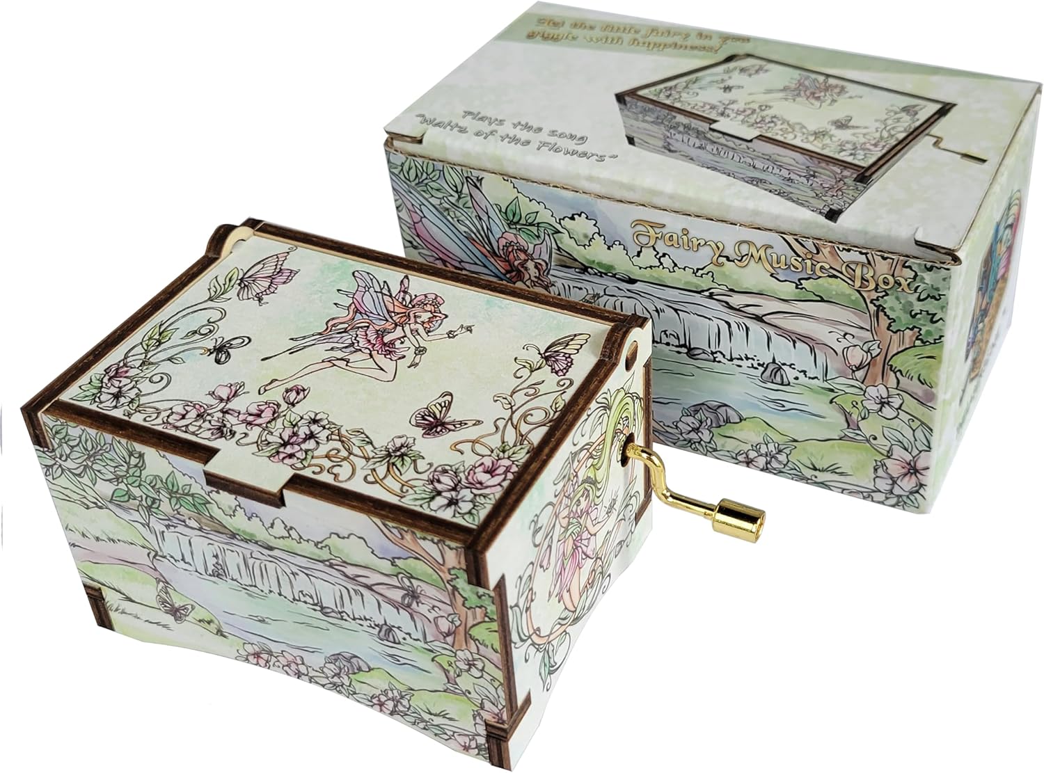Amazon.com: Fairy Music Box with Song Waltz of The Flowers, Gifts for ...