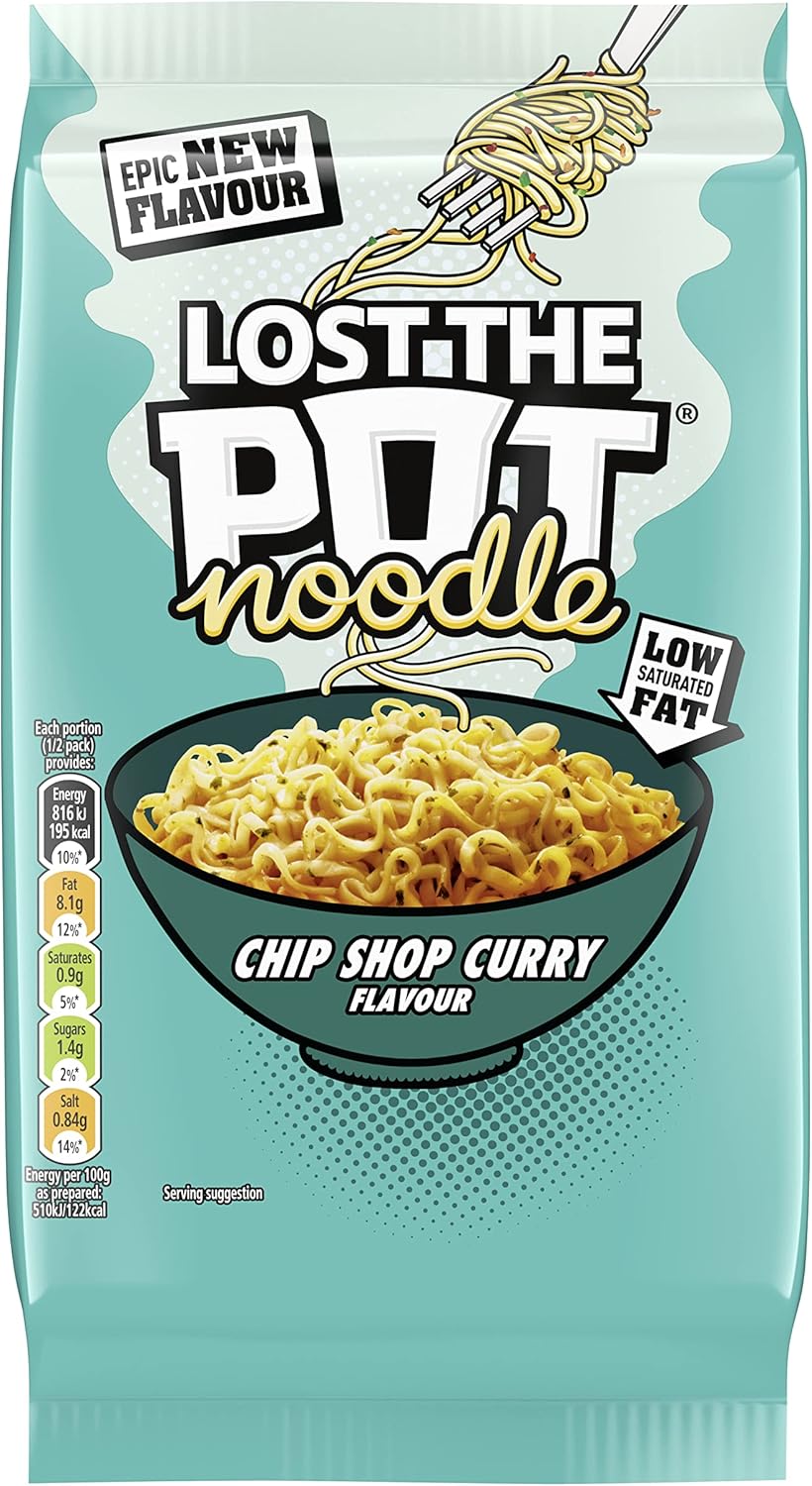 Pot Noodle Chip Shop Curry Lost The Pot Noodle low in saturated fat ...