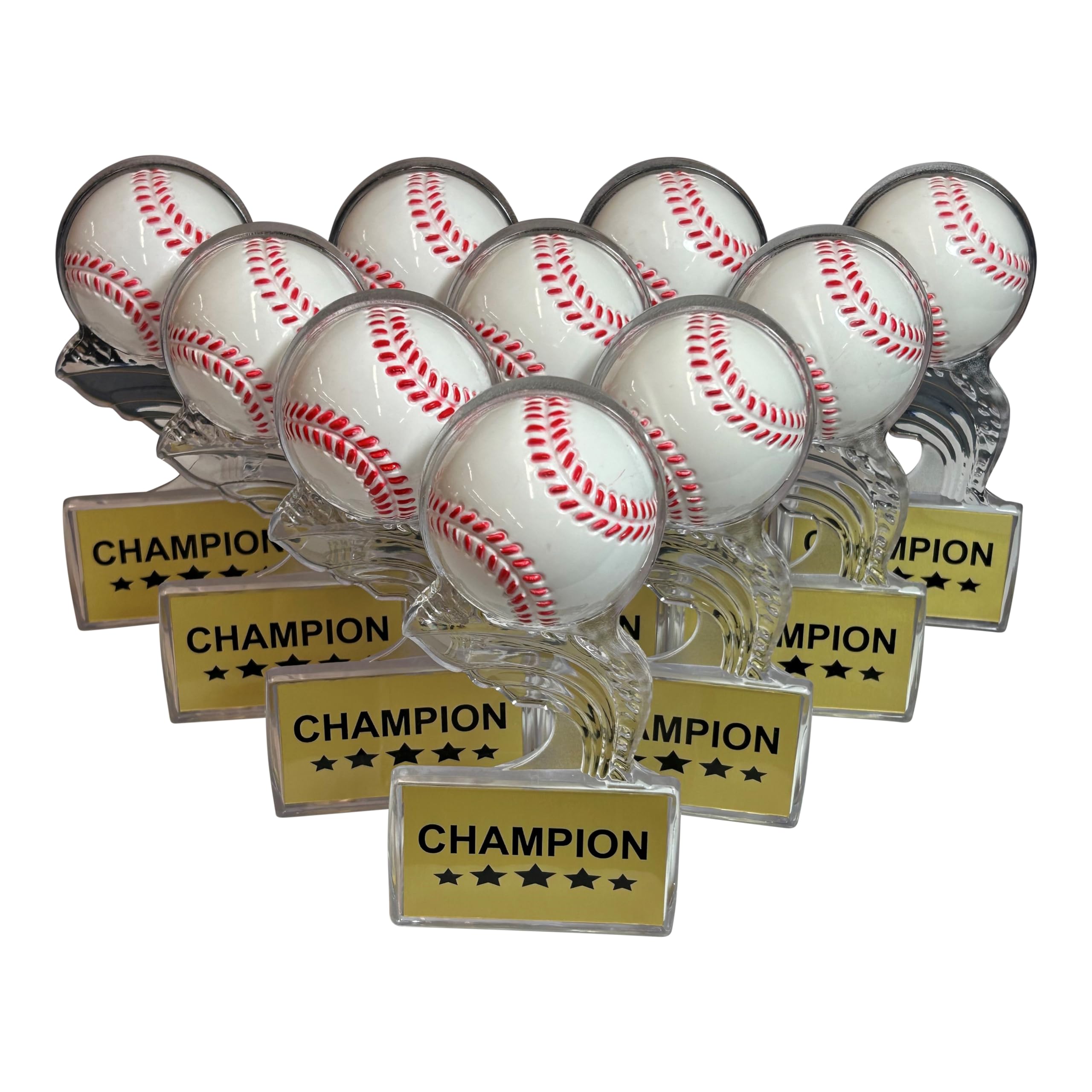 Amazon.com : Express Medals (Pack of 10 5.5 Inch Clear Acrylic Raised ...