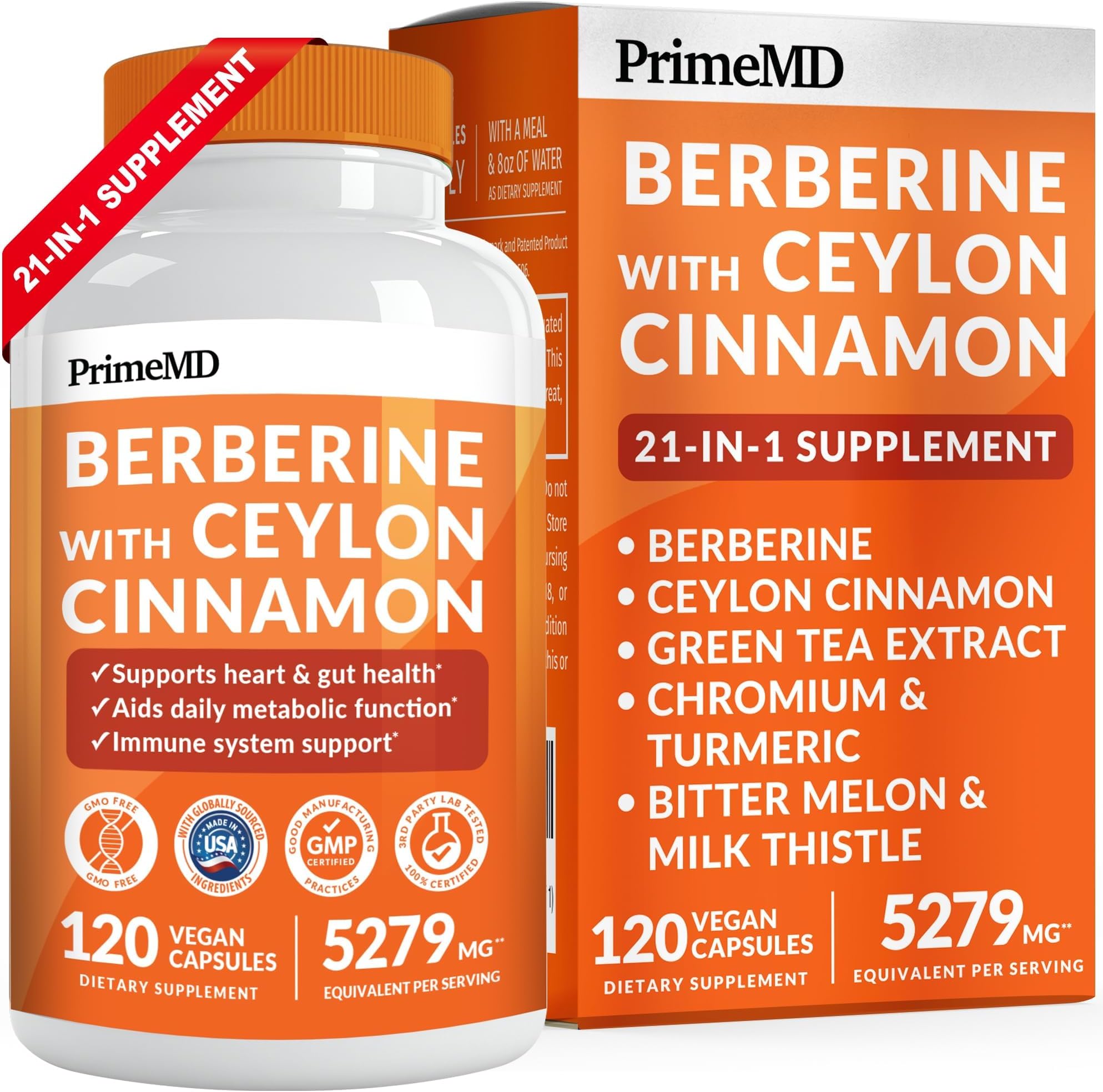 Amazon.com: 21-in-1 Berberine Supplement with Ceylon Cinnamon ...