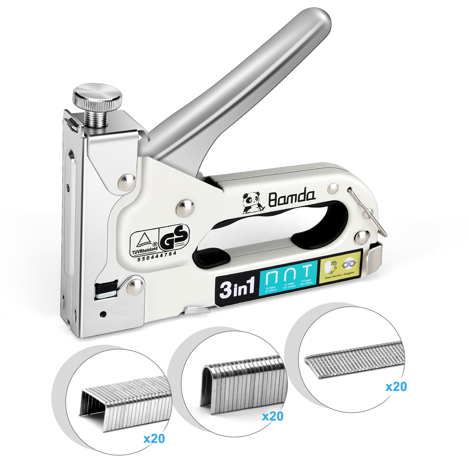 Bamda 3 in 1 Heavy Duty Staple Gun with 3000 Staples